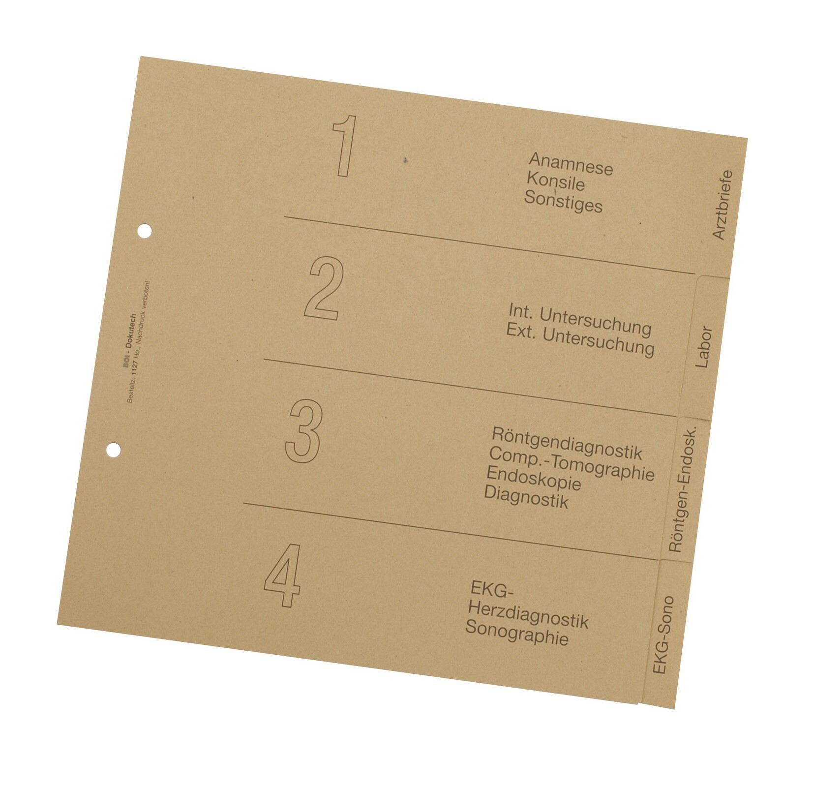 4-teiliges Register - BOI Shop